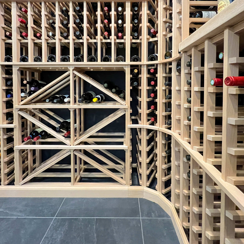 Space-Saving Corner Wine Rack | Rosehill Wine Cellars